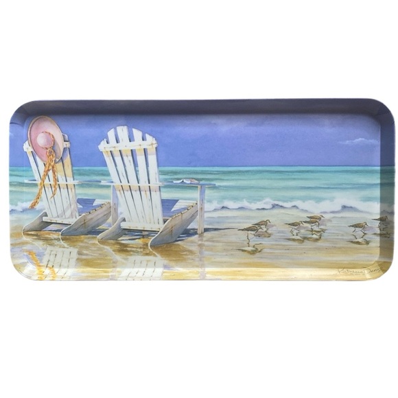 MELPLUS by R2S | Accents | Vintage Melamine Beach Scene Tray | Poshmark